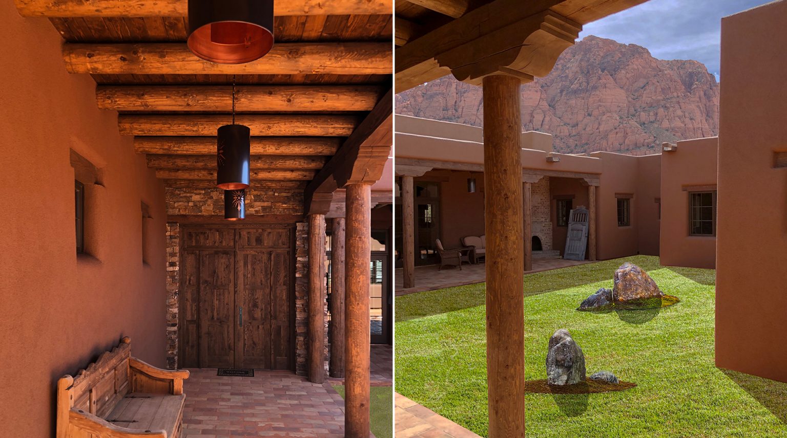 Applegate Residence entry_portal_north_plus_courtyard - Santa Fe New ...